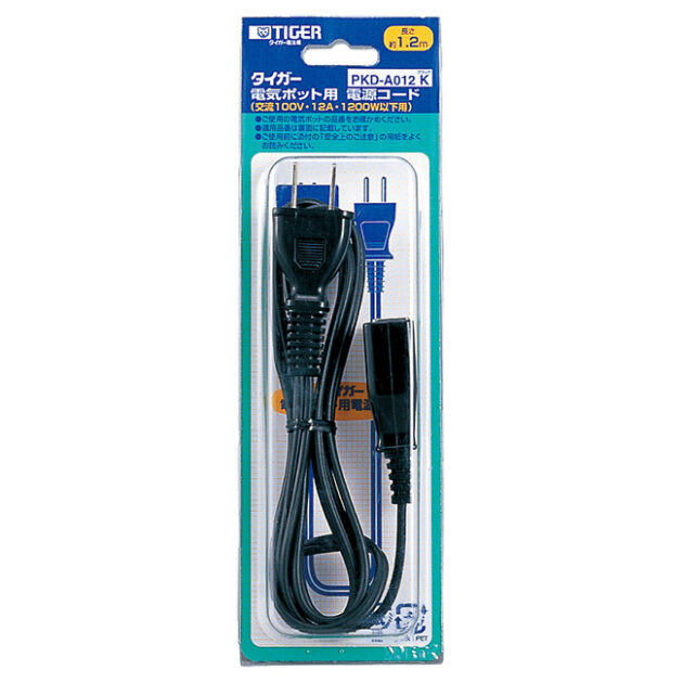 ジャー炊飯器・電気ポット用電源コード PKD-A012 - タイガー魔法瓶